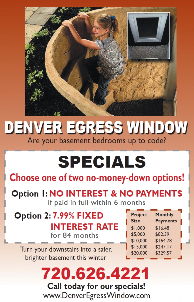 Current Egress Window Specials